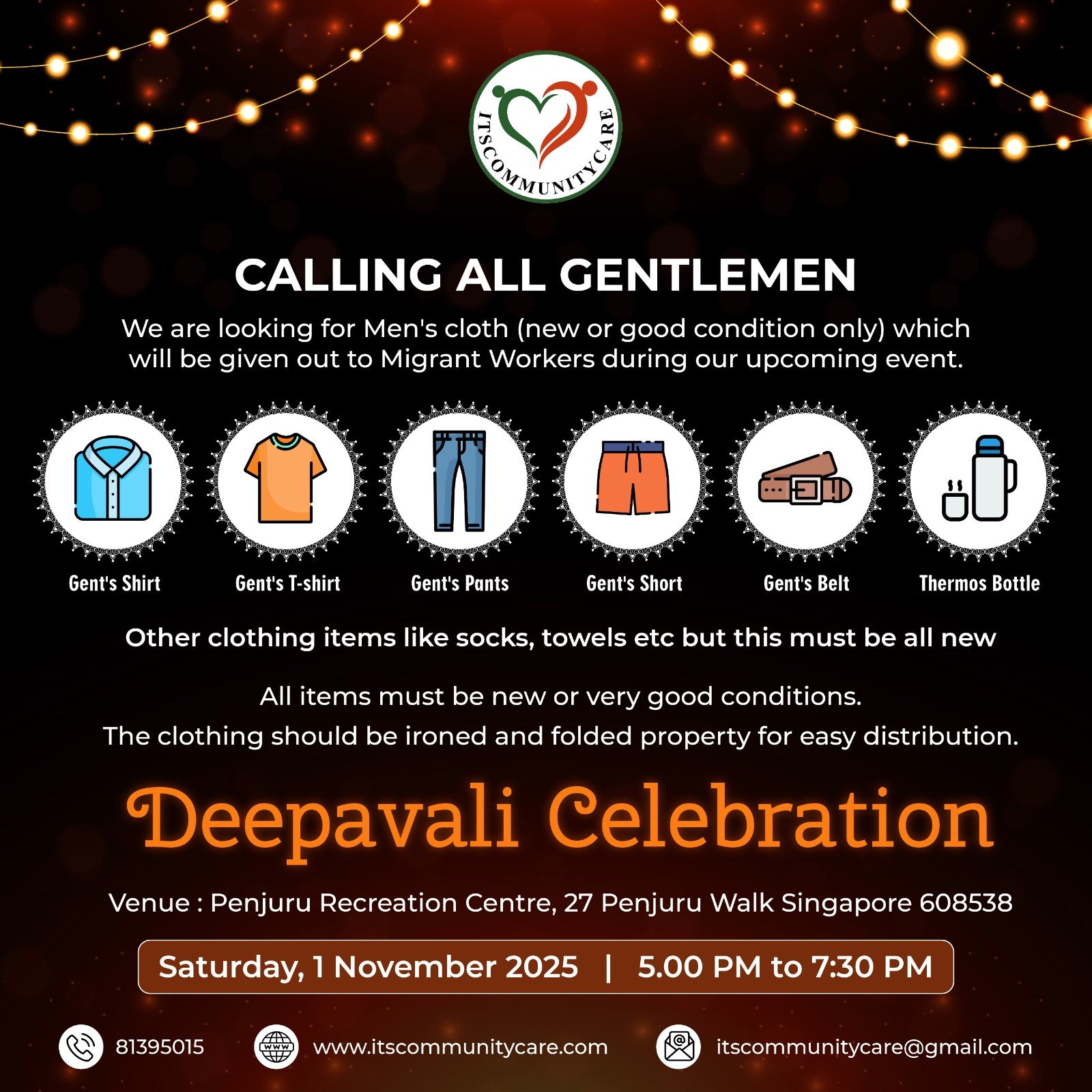 Deepavali Celebration & Carnival 2025 - ITS Community Care